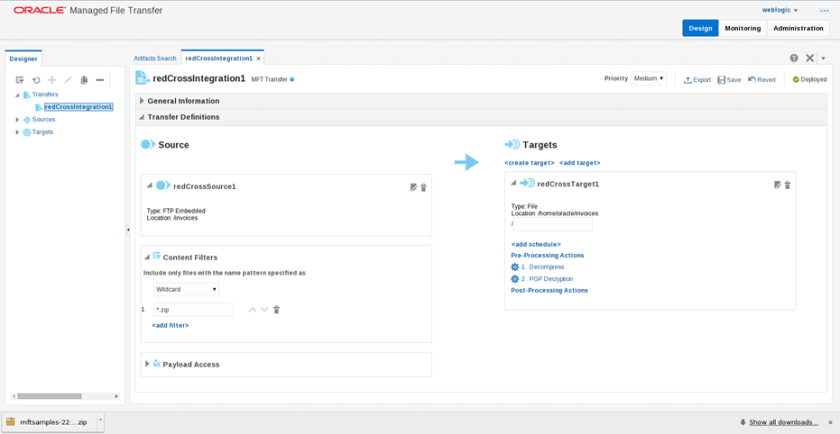 Teaching How to build Oracle Managed File Transfer (MFT) Transfers ...