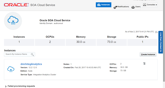First Experience Using SOACS – Integration Analytics – RedThunder.Blog