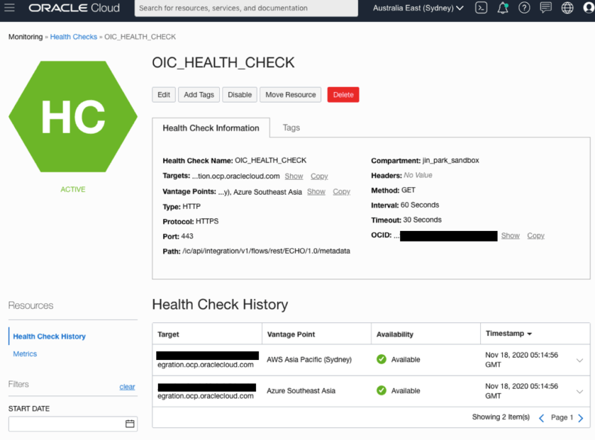 OIC Health Check by OCI Monitoring and Alarm – RedThunder.Blog