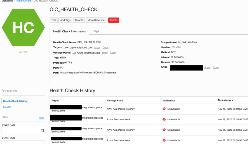 OIC Health Check by OCI Monitoring and Alarm – RedThunder.Blog