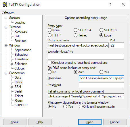 Using OCI Bastions with PuTTY – RedThunder.Blog