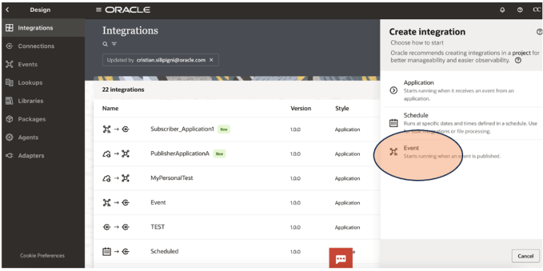 Oracle Integration (OIC) with Publish and Subscribe Pattern: How to ...